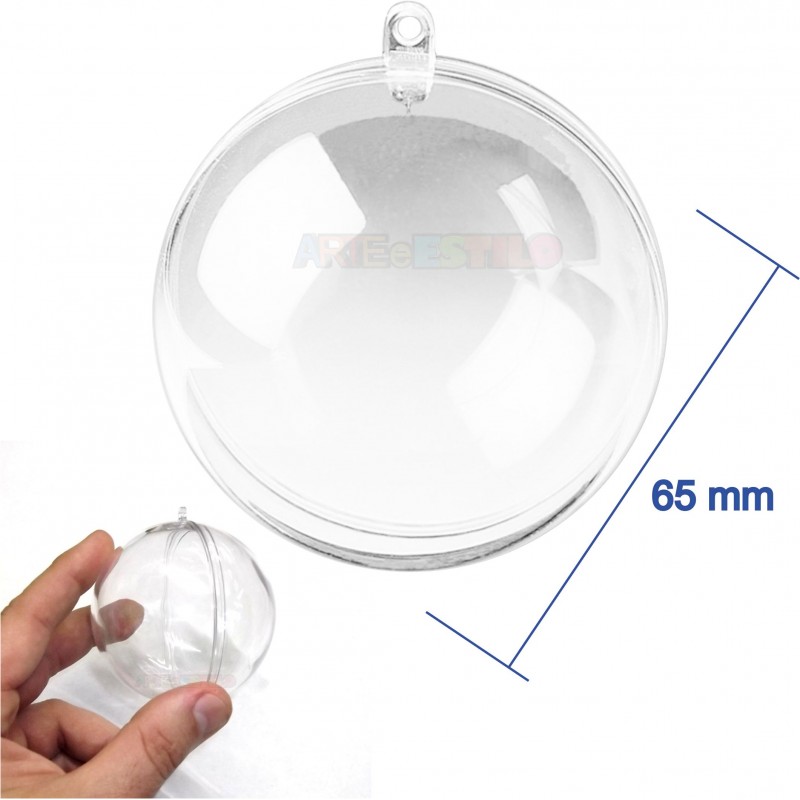 100 Bola esfera acrílica 6,5 cm de diâmetro com Molde Suporte central ...