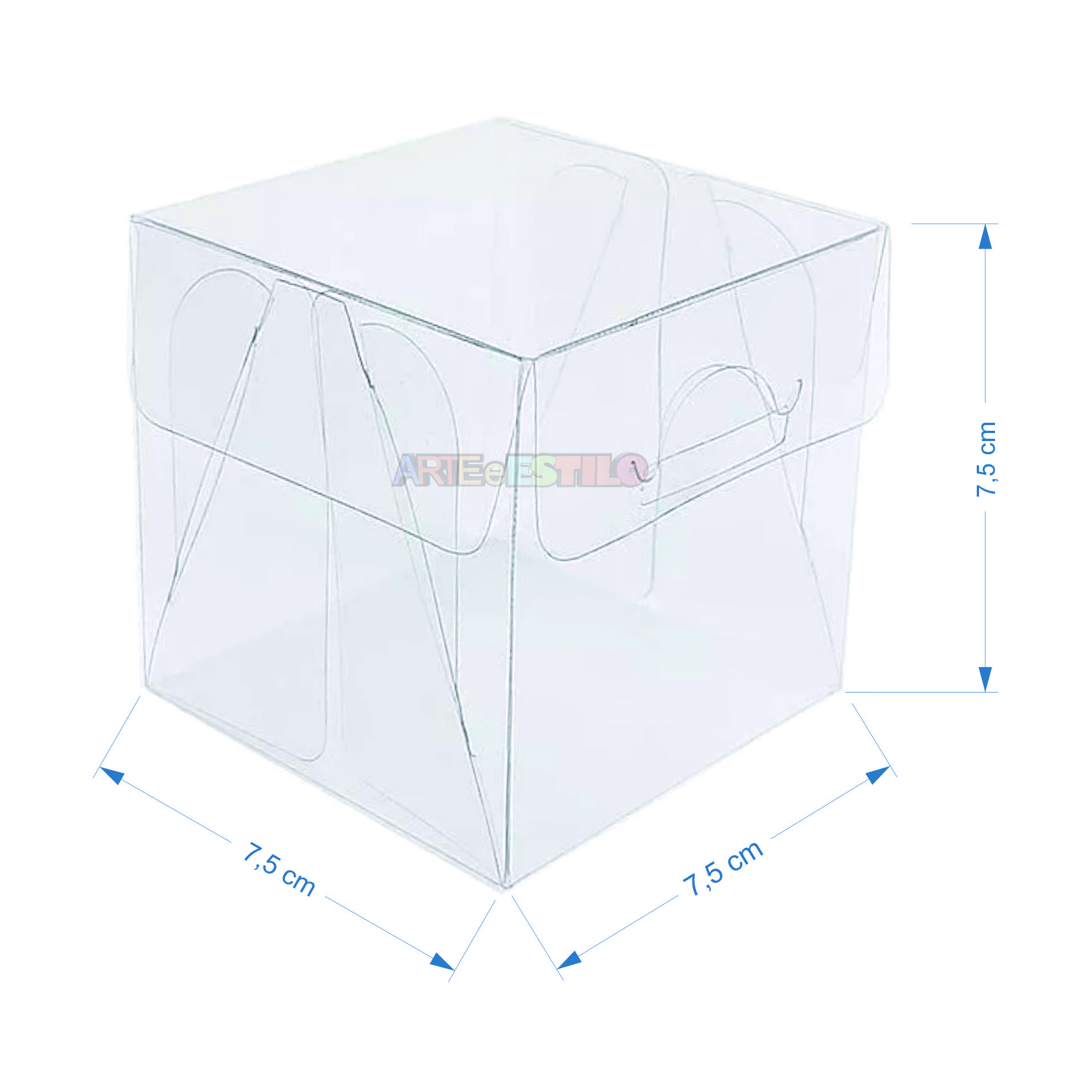 10 Caixas de Acetato medidas 10X10X10 cm, caixa de acetato para ...
