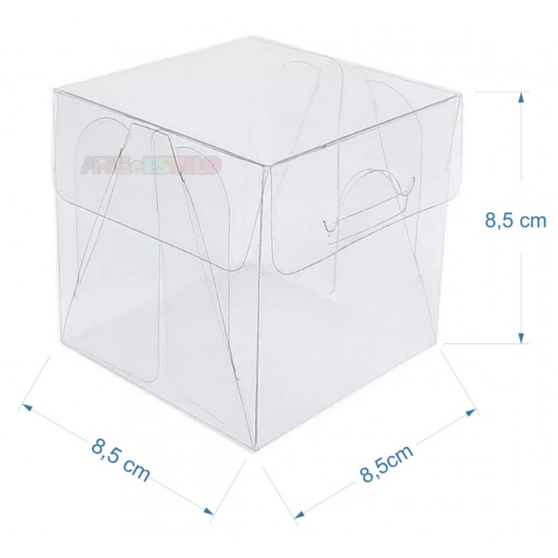10 Caixas de Acetato 8.5X8.5X8.5 cm, caixa de acetato, 8.5X8.5X8.5 ...